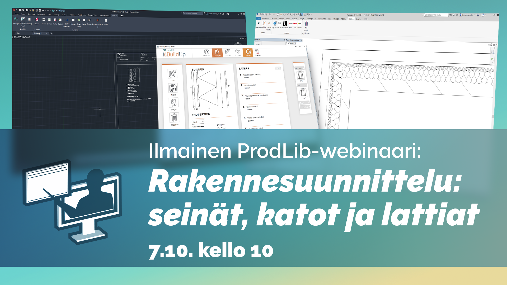 Tervetuloa rakennesuunnittelun webinaariin: seinät, katot ja lattiat