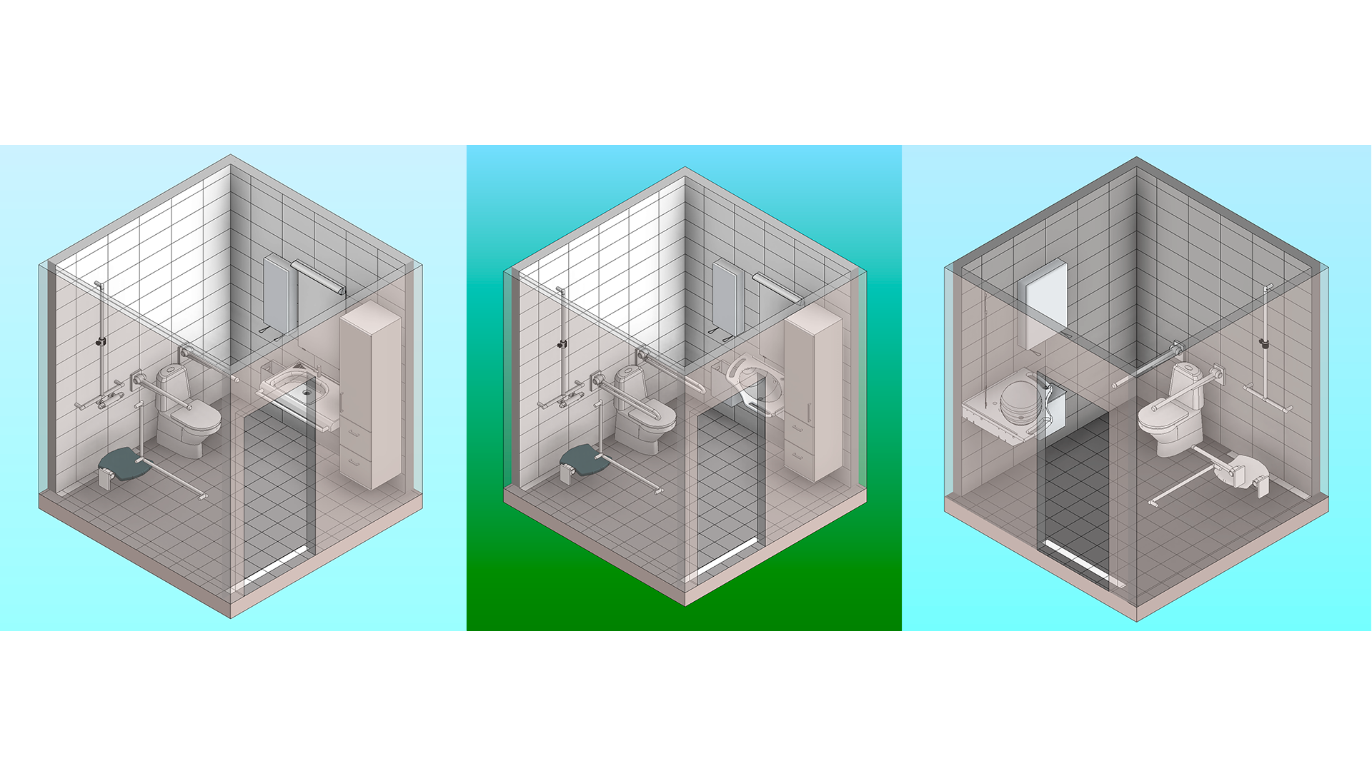 Polaria pre-designed bathroom models for designers