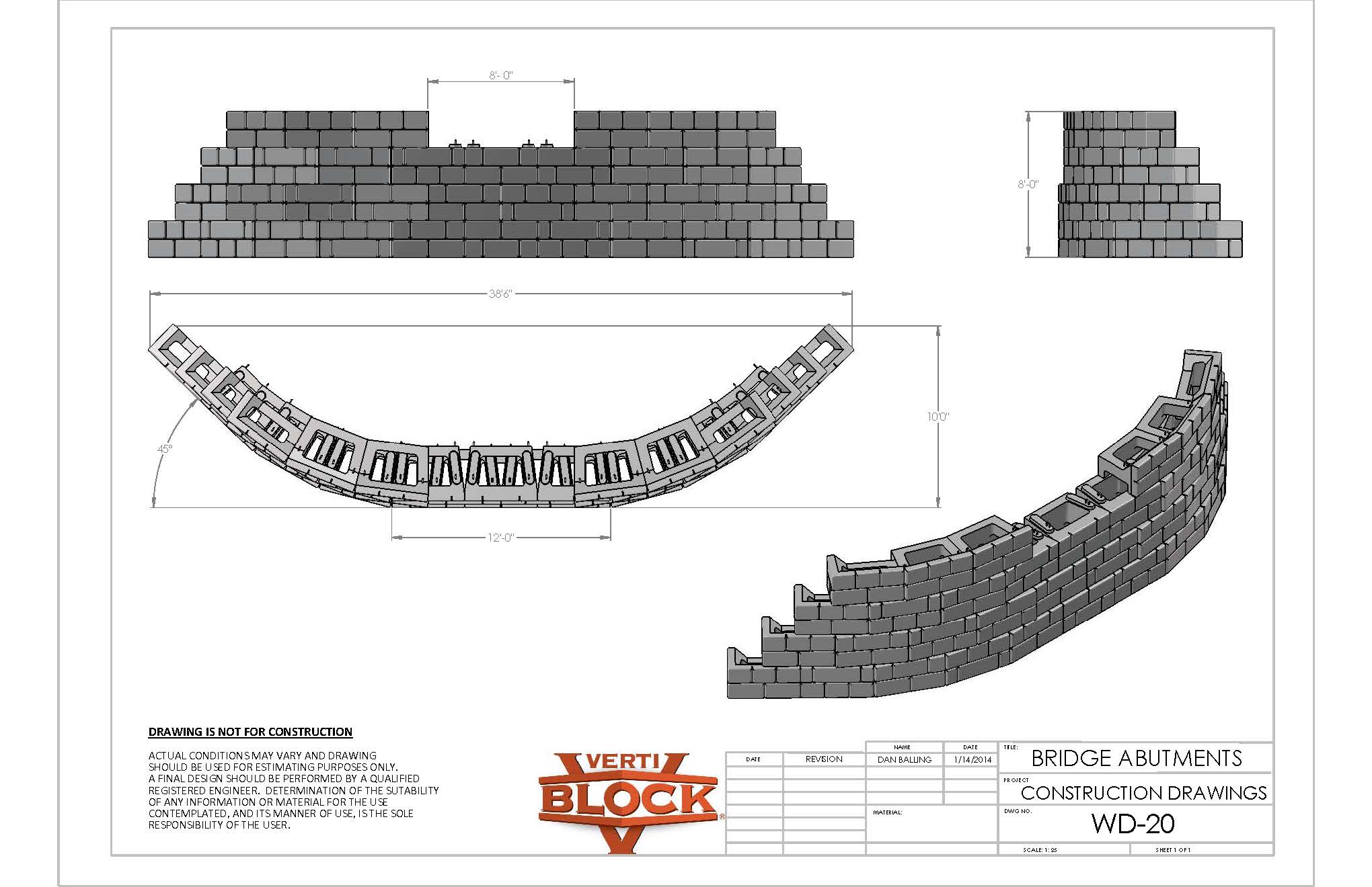 Bridge Abutment Drawings